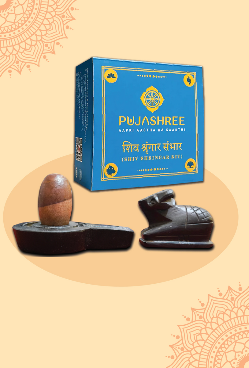 Narmadeshwar Shiv Aradhana Set - Narmadeshwar Shivling & Shiv Shringar – Pujashree