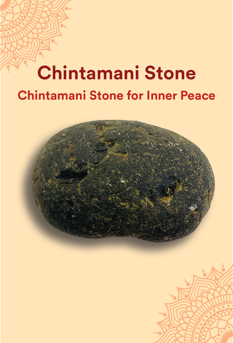 Chintamani Stone 1 PC | Heals Stress & Anxiety | Brings Emotional Stab ...
